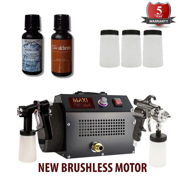 MaxiMist™ Elite Series Ultra Brushless Spray Tanning System – Spray & Sun