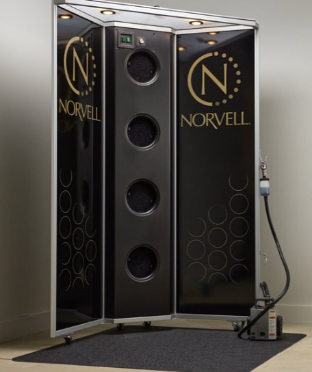 Norvell Arena Overspray Reduction Booth w/ Removable Mobile Z3000 HVLP ...