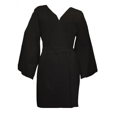 Disposable Robe Black - 10 Pack – Spray & Sun